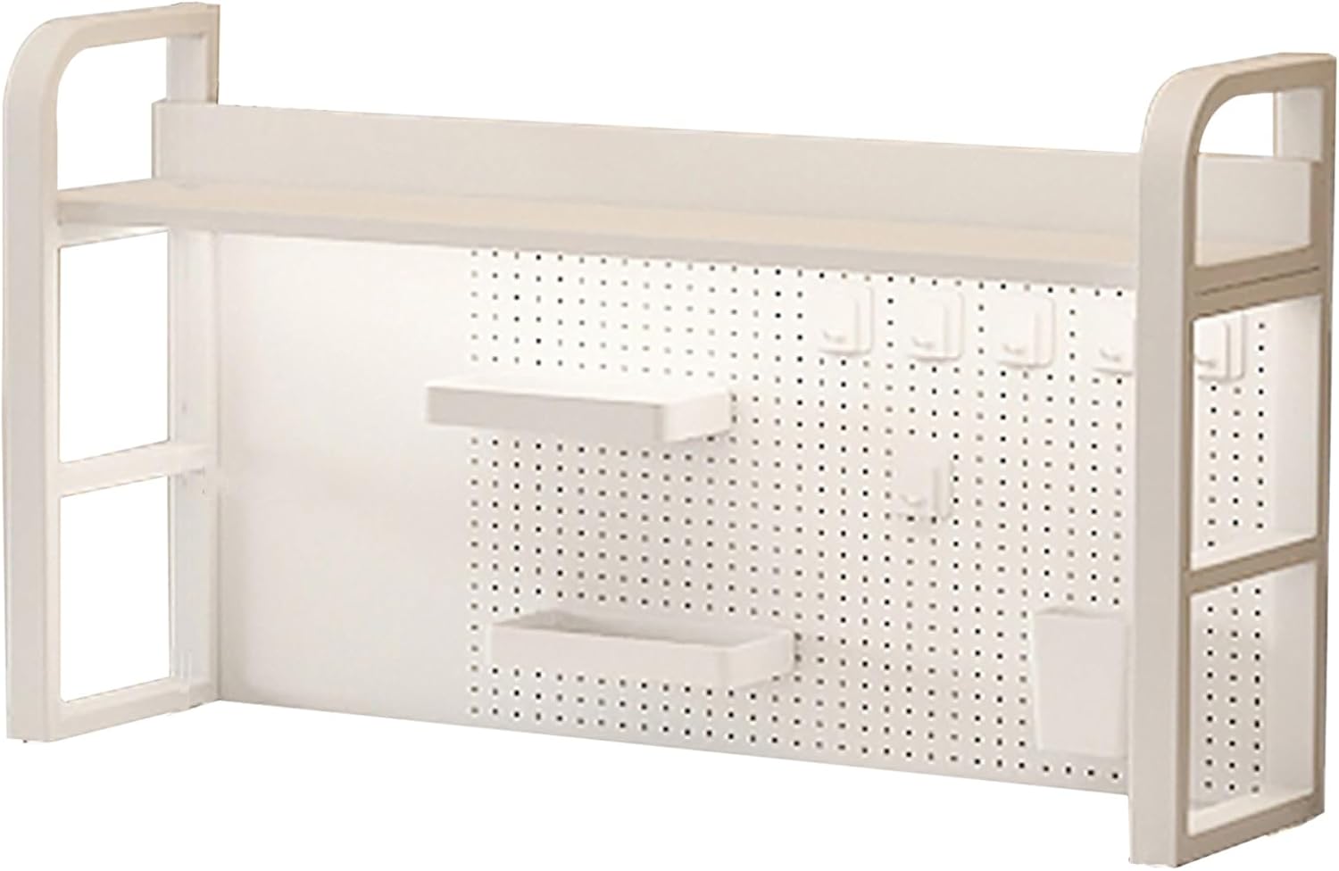Amazon.com: Desk Organizer Shelf,Desk Storage, Sleek Metal Desk Shelf ...