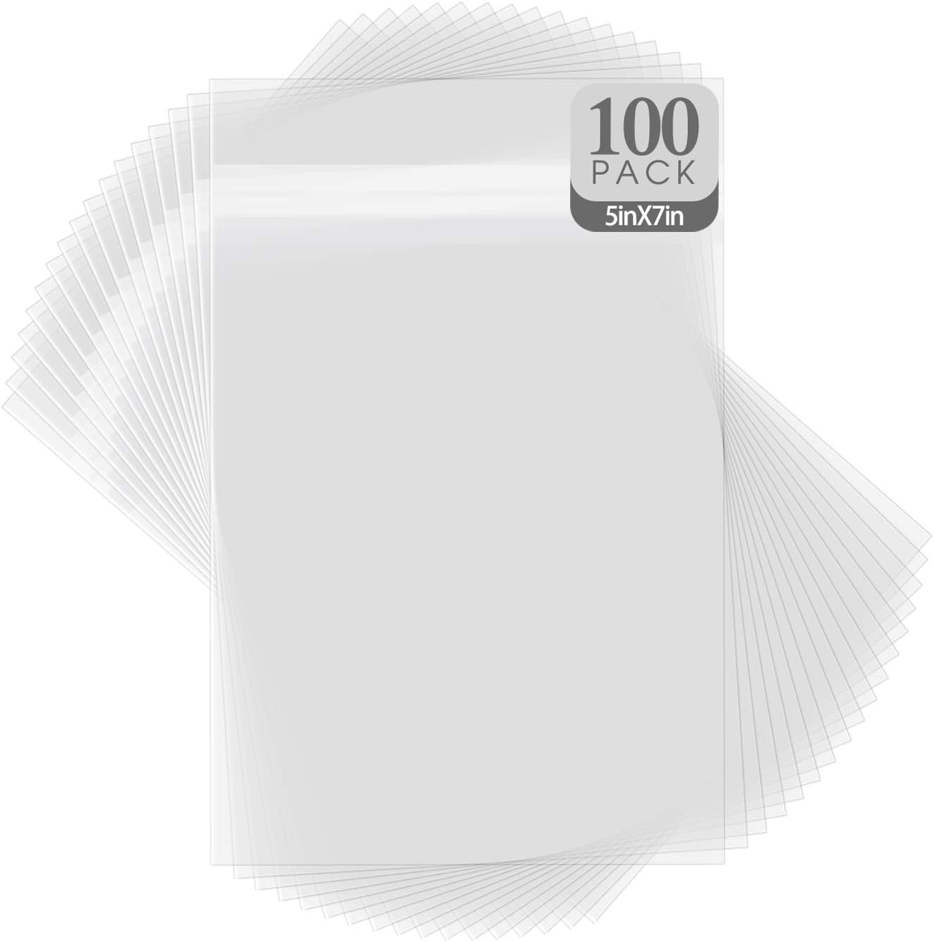 Amazon.com: UNIQUEPACKING 100 Pcs 5 7/16 x 7 1/4 Clear A7+ Card ...