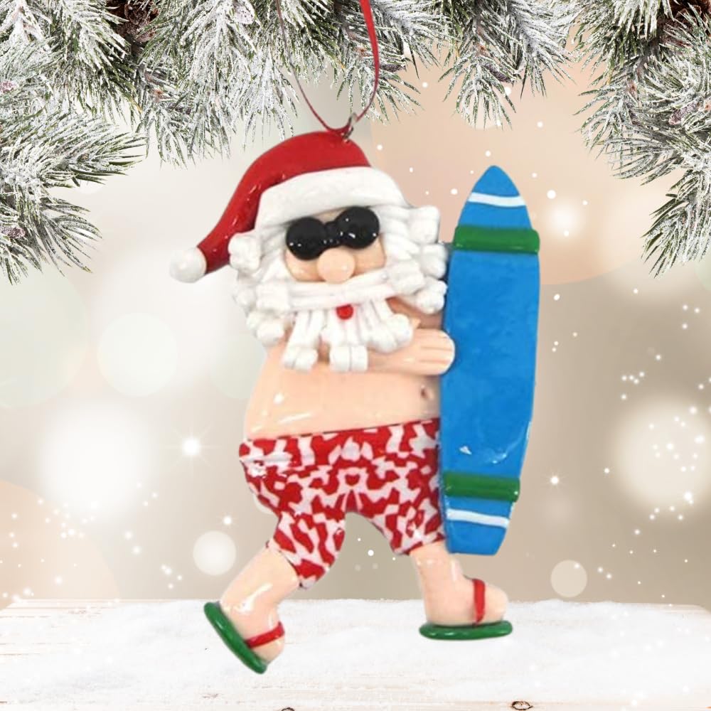 Beach Santa Christmas Decorations