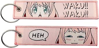 Amazon.com: Gearcatweel 1 Pack Anime Keychain Tag JDM Jet Tag ...