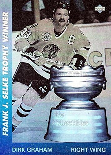 Amazon.com: (CI) Dirk Graham, Selke Trophy Hockey Card 1991-92 Upper ...