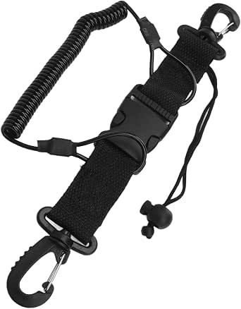 Alomejor Scuba Diving Lanyard, Nylon Spring Coiled Underwater Gear Anti ...