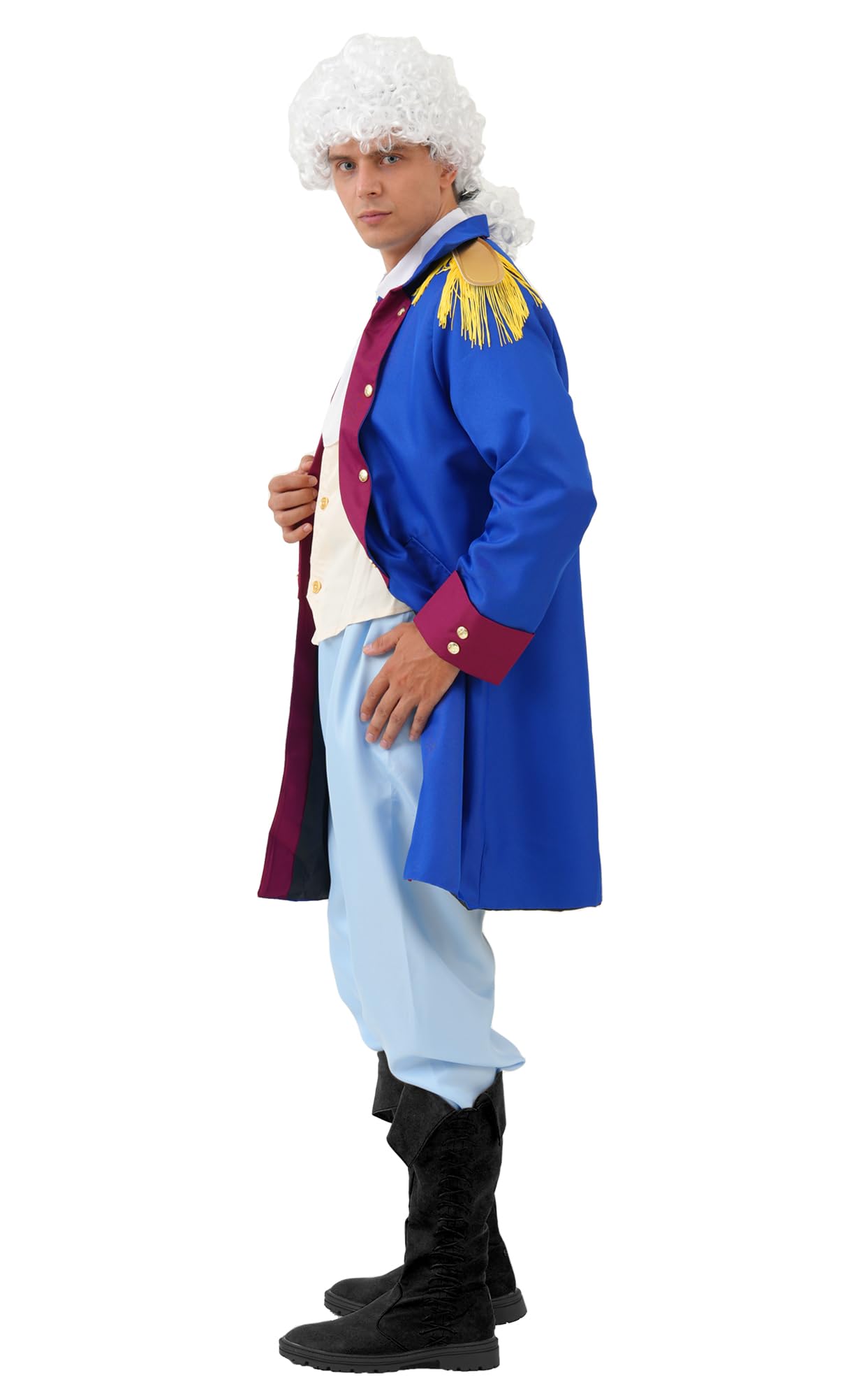 Snapklik.com : Akokvlar Mens Founding Father George Washington Costume ...