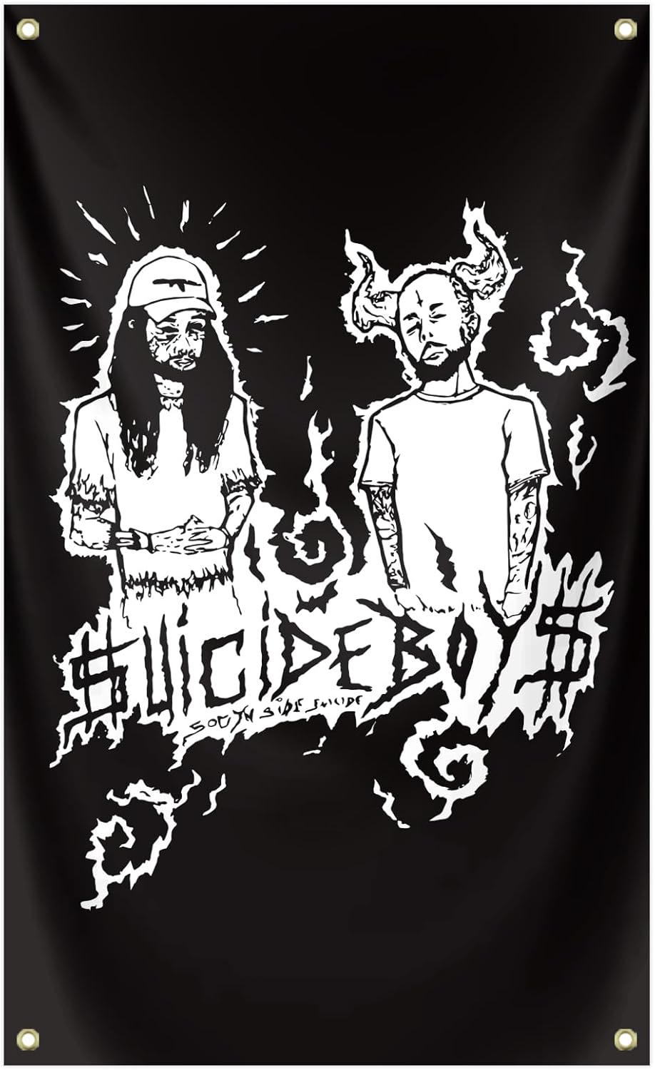 Amazon.com: DURABLES Singer Hip Hop Suicide Rapper Tapestry,3x5 Ft ...
