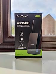 BrosTrend WiFi 6 AX1500 WiFi Extender Booster, WiFi Booster Range ...