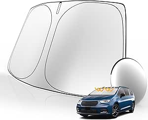 Amazon.com: Tombyda Windshield Sunshade for Chrysler Pacifica 2017-2025 ...