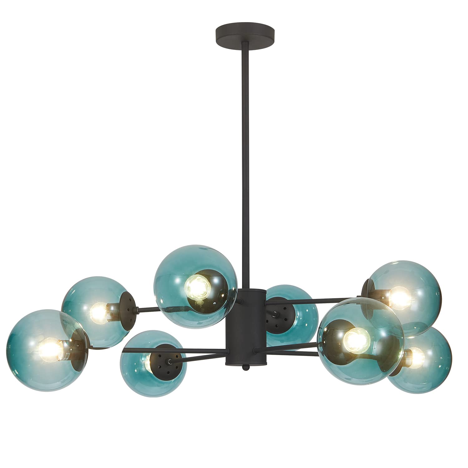 Snapklik.com : Mid Century Modern 8 Lights Globe Sputnik Chandelier ...
