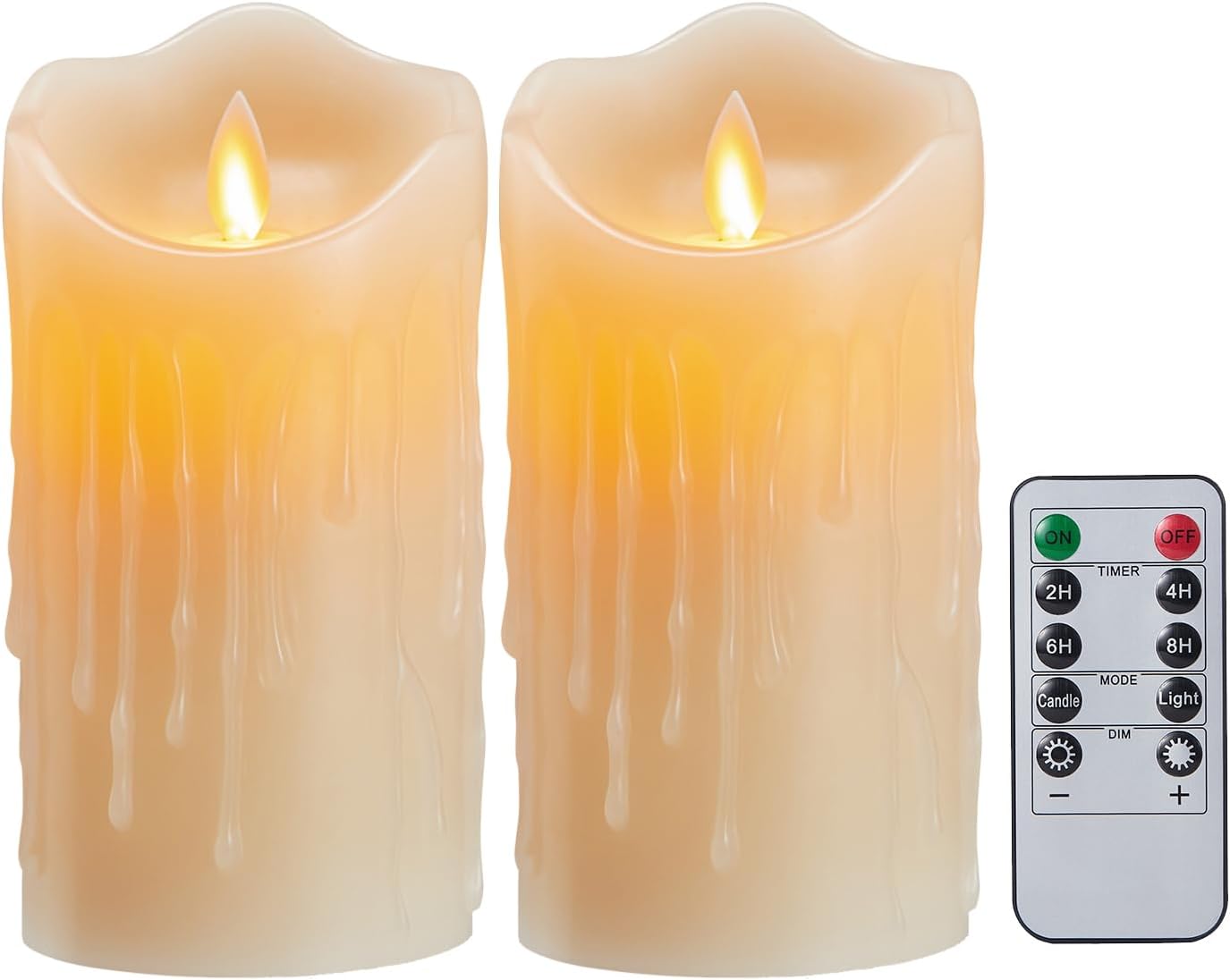 LED Candles, Glass Battery Operated Candles, Flameless Candles, Battery ...