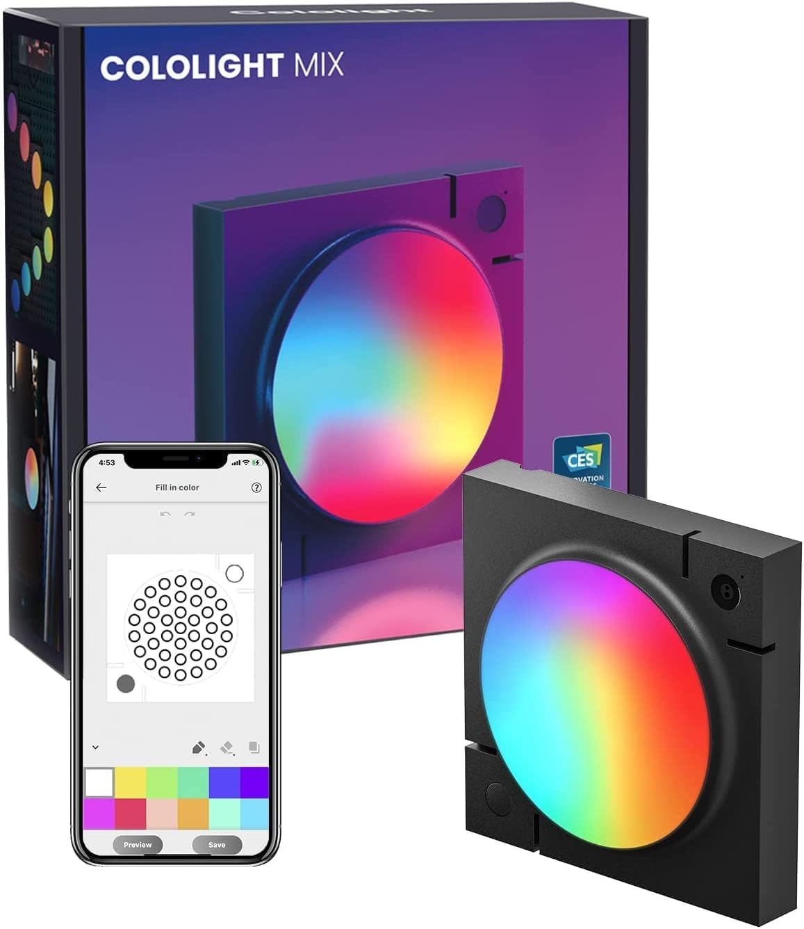 Cololight Mix LED Lights, Wall Lights for Room Decor, Multi-Color Music ...