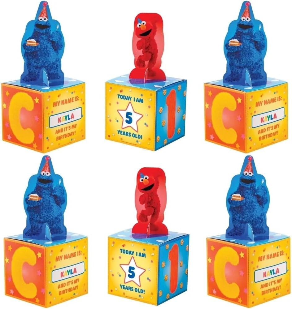 Amazon.com: Everyday Sesame Street Centerpiece Decorating Kit (6 Pcs ...