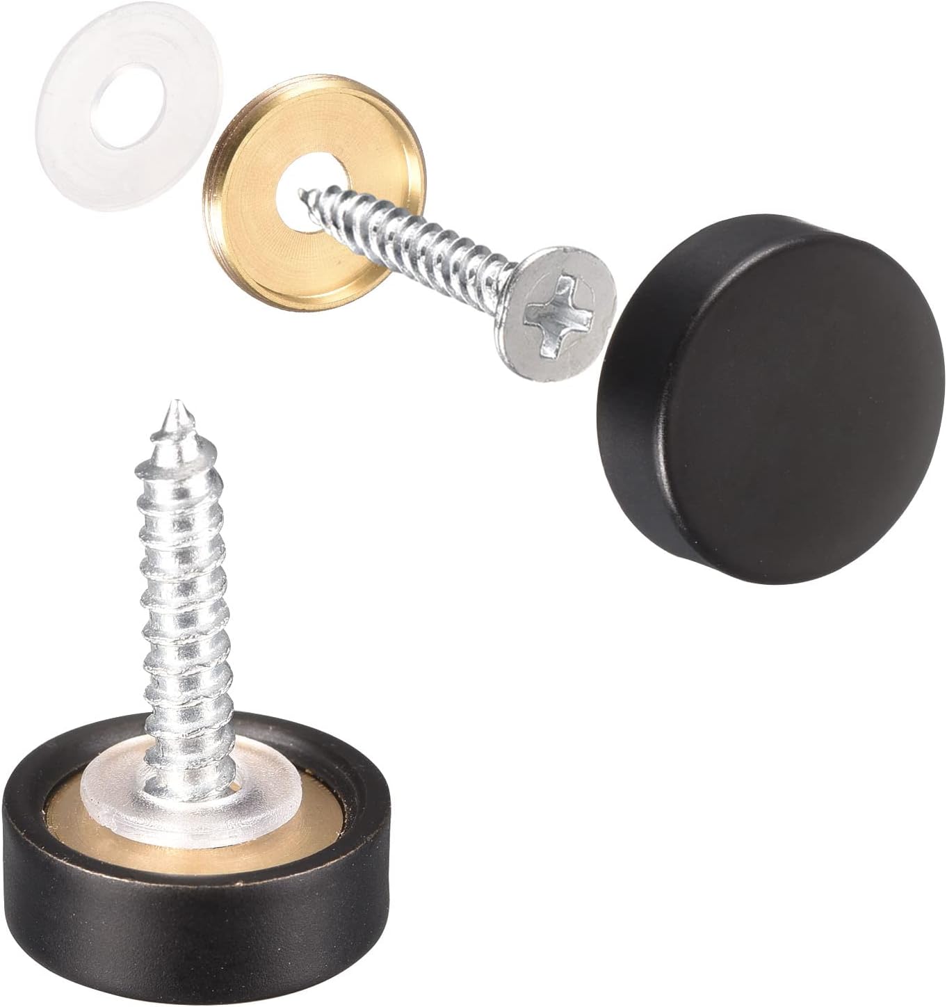Amazon.com: uxcell Mirror Screws, 14mm/0.55", 10Pcs Brass Decorative ...