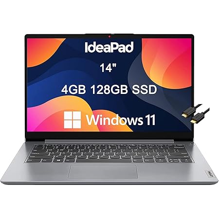 Amazon.com: Lenovo IdeaPad 1 14 Laptop, 14.0" HD Display, Intel Celeron ...