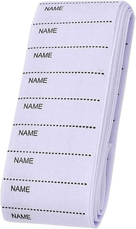 200Pcs School Name Label Tapes Sew in Name Tapes Tags Woven Clothing ...