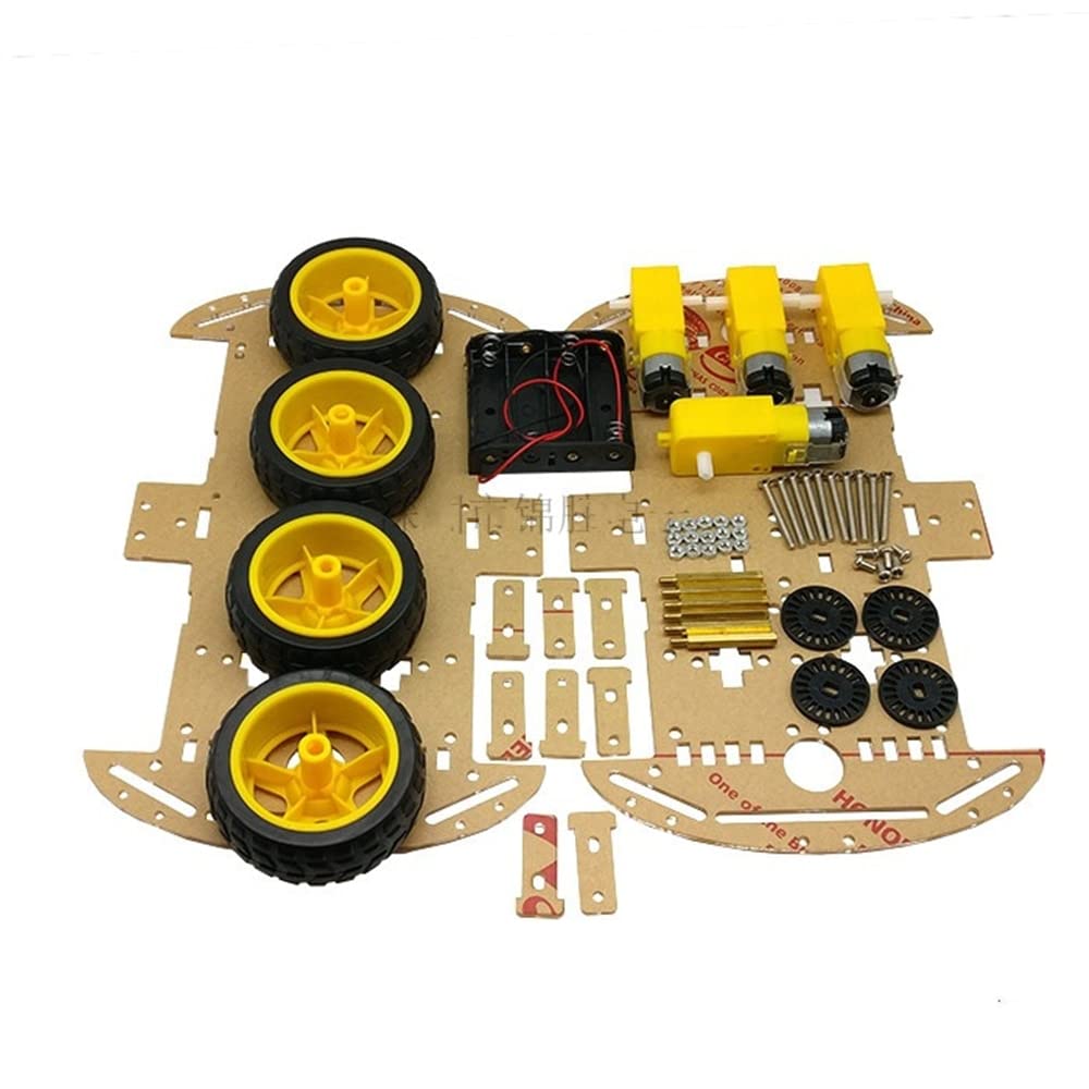 Amazon.co.jp: 1個 Smart Car Kit 4WD Smart Robot Car Chassis Kits Car ...