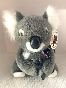 Amazon.co.jp: Australia Souvenir Koala Hugging Koala Plush Toy : Toys ...