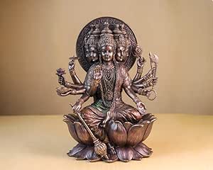 Amazon.com: UGRA 26 cm Bonded Bronze Goddess Gayatri Statue – Divine ...