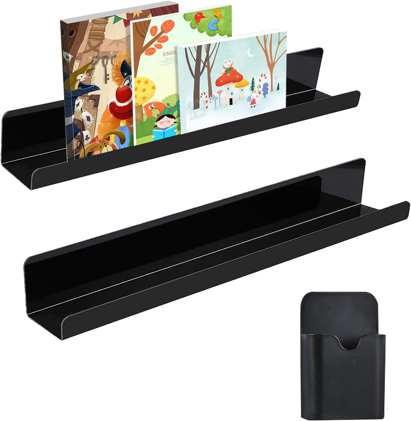 Amazon.com: Adofect 2 Pack Magnetic Book Shelf for Whiteboard, Acrylic ...