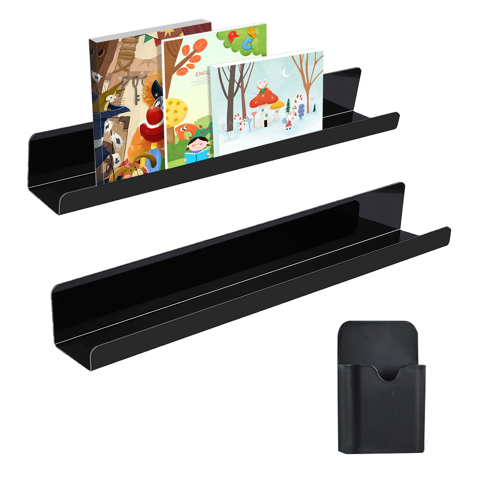 Snapklik.com : Longzhuo 2 Pcs Magnetic Book Shelf For Whiteboard ...