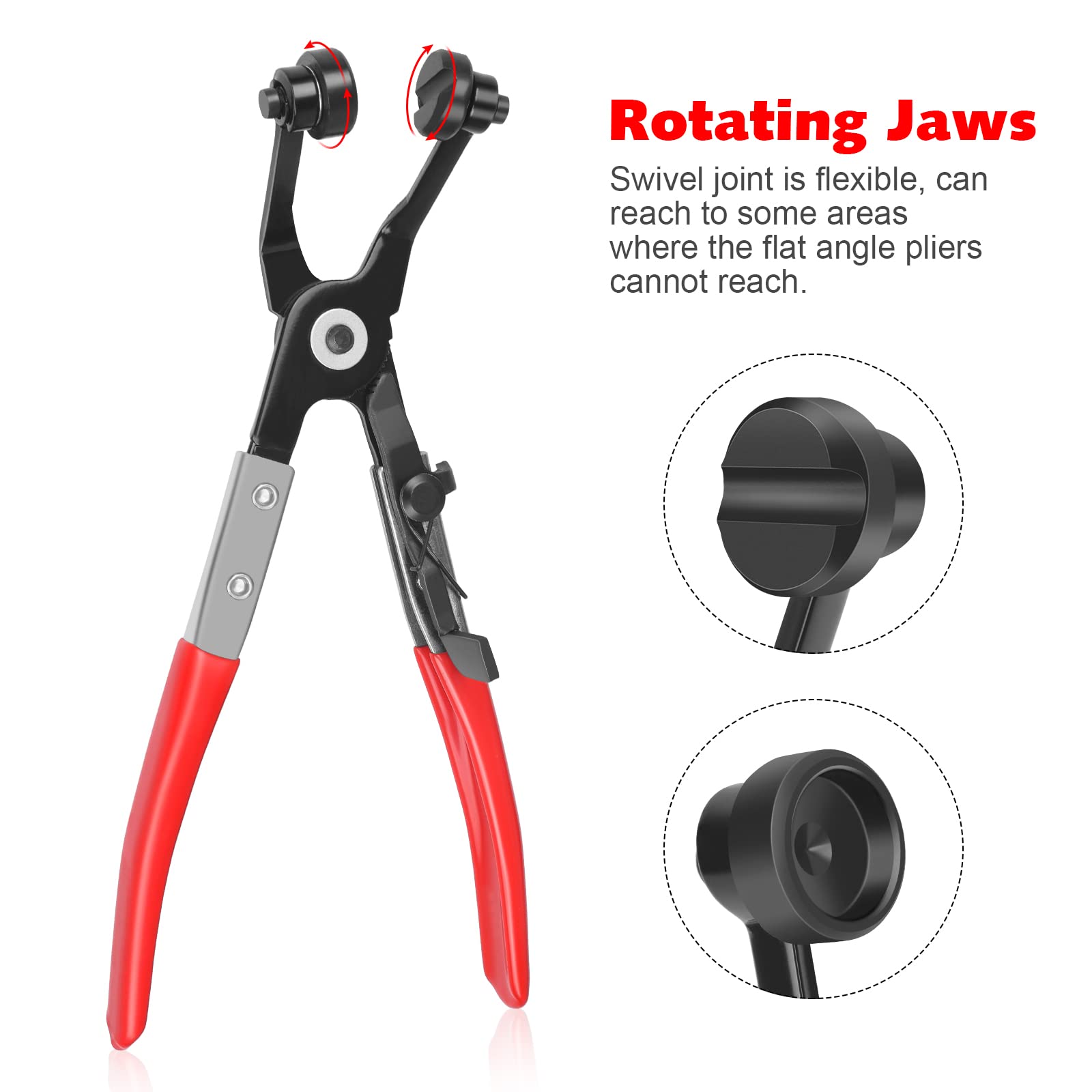 Snapklik.com : 45 Angled Flat Band Hose Clamp Pliers, Hose Clamp Plier ...