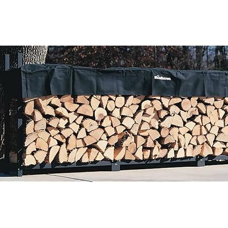 Amazon.com : The Woodhaven 5 Foot Firewood Log Rack with Cover ...