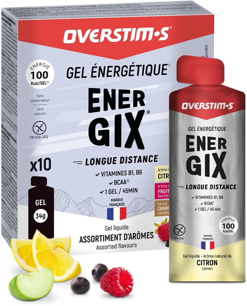 OVERSTIM.s - Gel Energix (x10) - Energy gel for sports (cycling ...