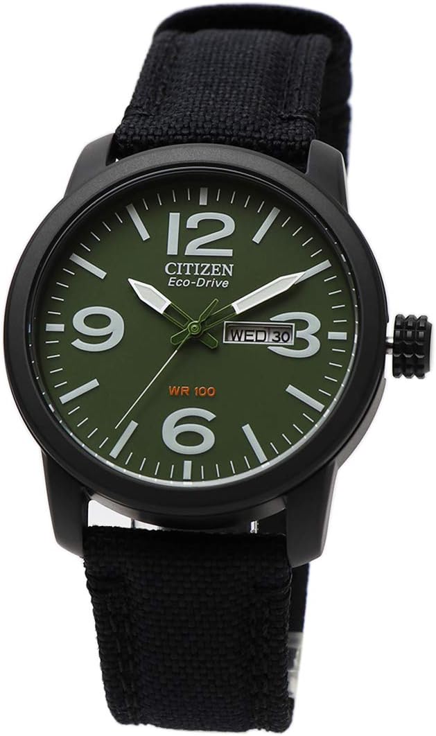 Amazon.co.jp: CITIZEN シチズン Military ミリタリー BM8475-00X ECO-DRIVE エコドライブ ...
