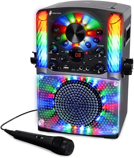 Amazon.com: Singing Machine SML625BTBKD Karaoke Machine, Portable ...