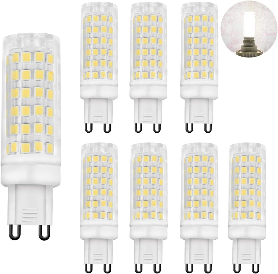 Zhzai G9 LED 5.5W Flicker-Free Ceramic Base LED Light Bulbs G9 Base R80 ...
