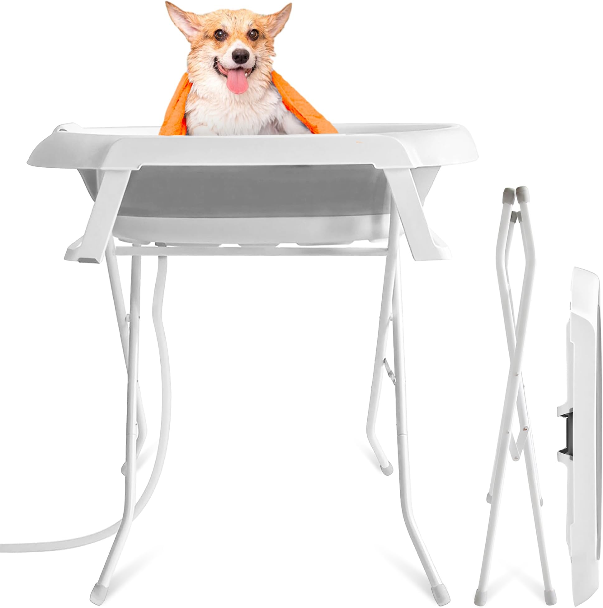 Amazon.com : ZipSpa Pet Shower, Portable Dog Bathing Tub for Medium and ...
