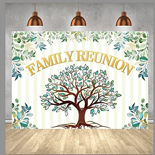 Amazon.com : 10x7ft Family Reunion Backdrop Family Tree Leaves Welcome ...