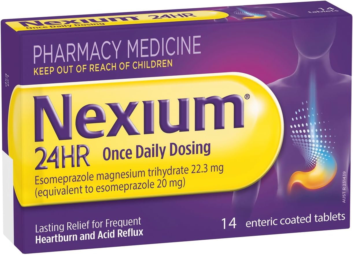 Nexium 24HR Once Daily Dosing Tablets 14 Pack : Amazon.com.au: Health ...