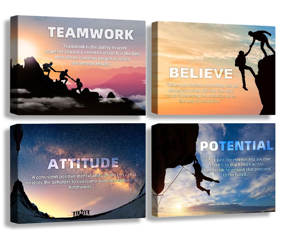 Amazon.com: Inspirational Quotes Wall Art Decoration Painting ...