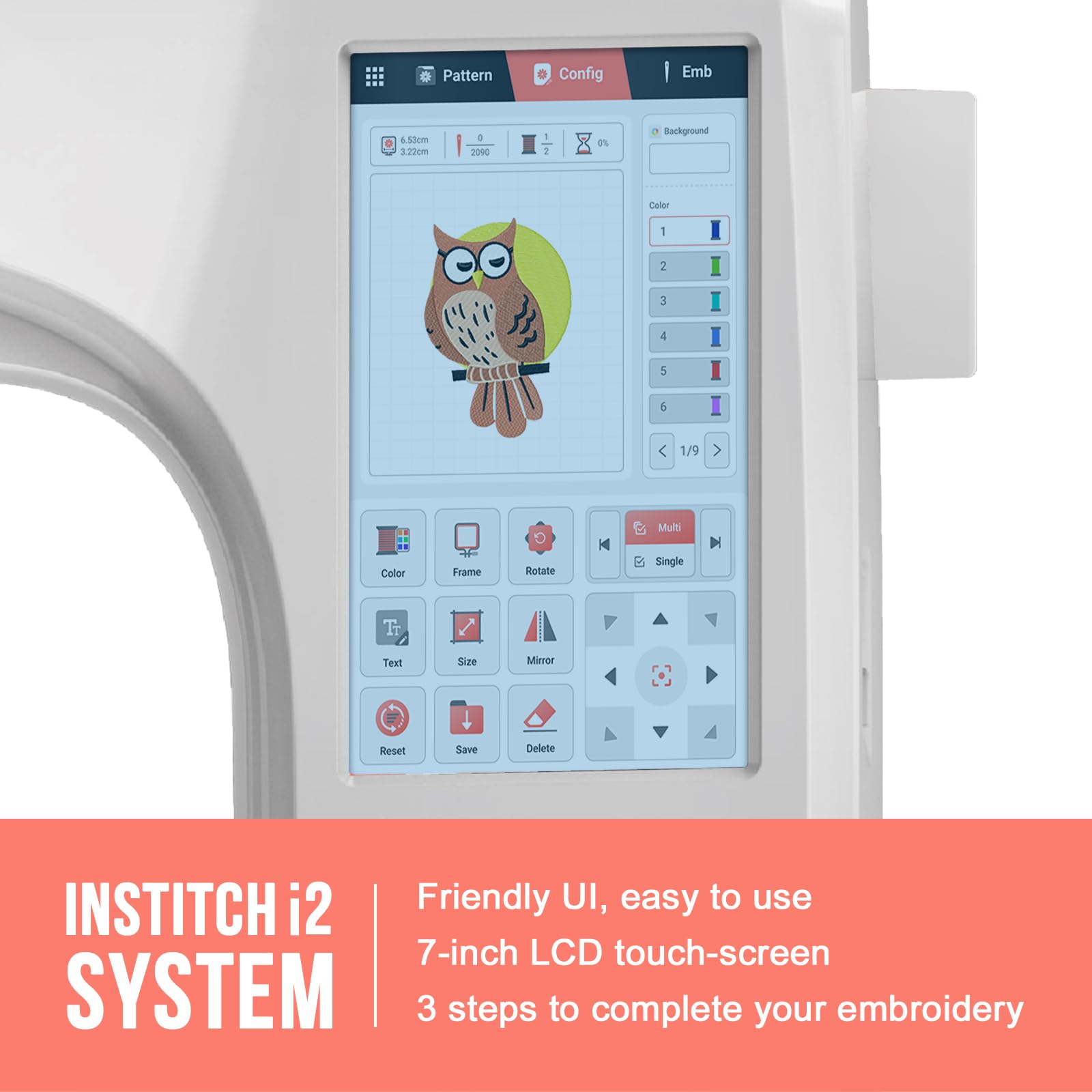 Snapklik.com : POOLIN EOC05 Embroidery Machine 4 X 9.25 Inch Large ...