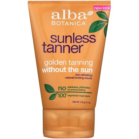Amazon.com: Alba Botanica Sunless Tanner, Lotion for Face and Body ...