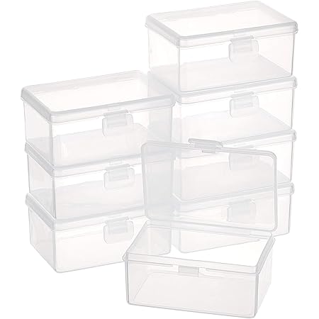 Amazon.com: ISKYBOB 6 Packs Small Plastic Storage Containers, Clear ...