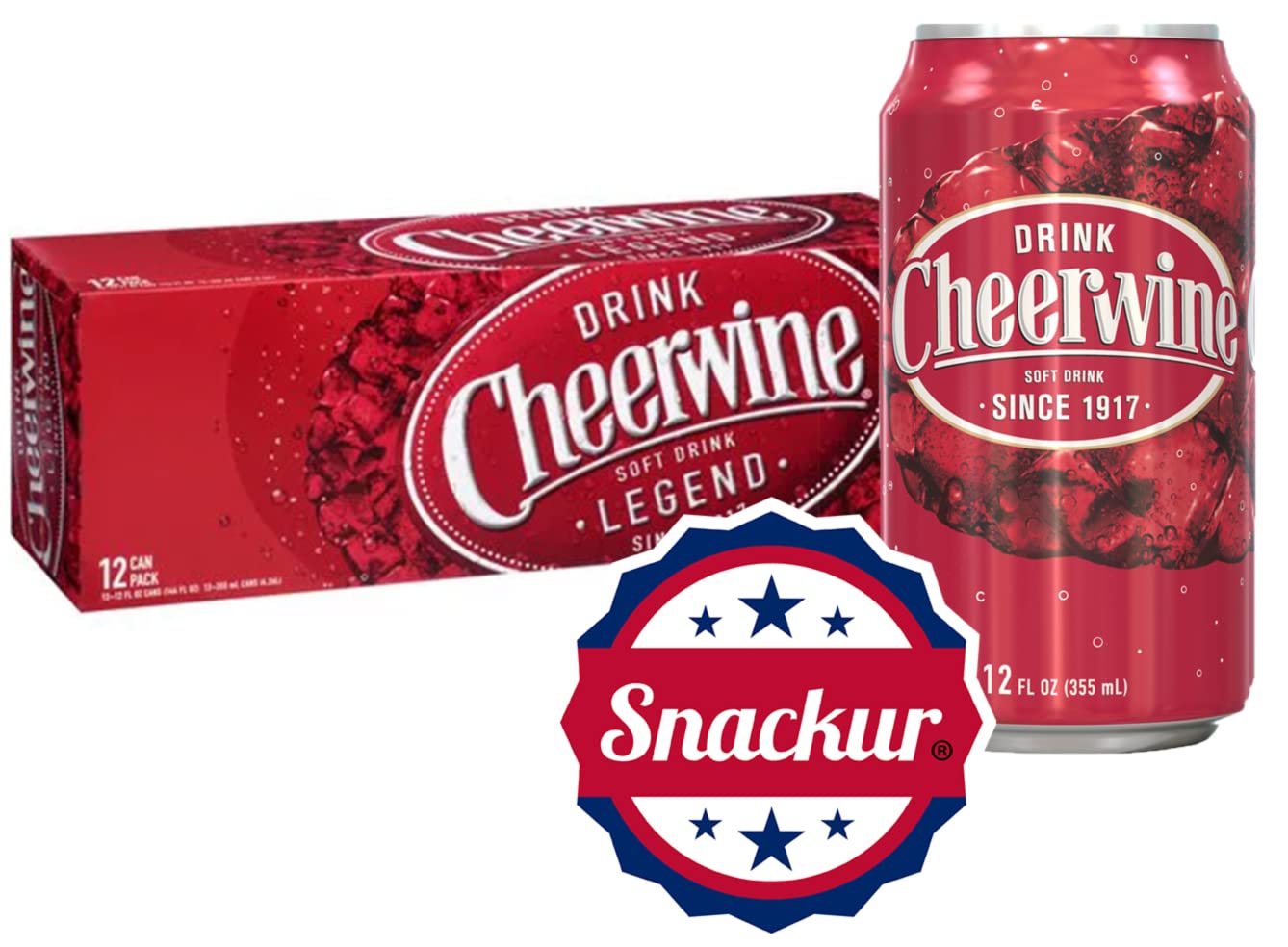 Cheerwine Soda Cans 12 Fl Oz 12 Pack With Snackur | Desertcart INDIA