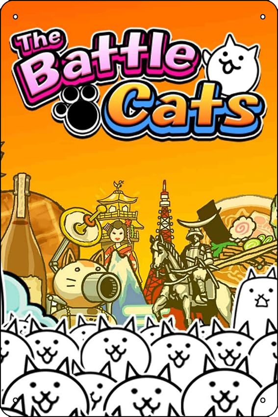 Amazon.com : The Battle Cats Poster 8 x 12 Inch Funny Metal Tin Sign ...