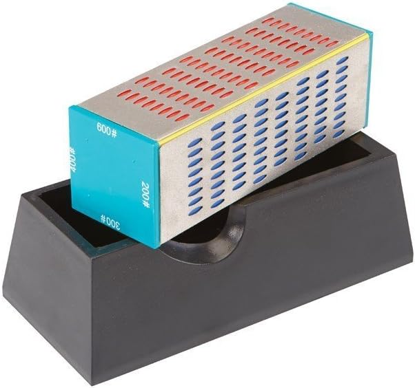 Amazon.com: 4 Way Diamond Knife Sharpener Hone Sharpening Stone New ...
