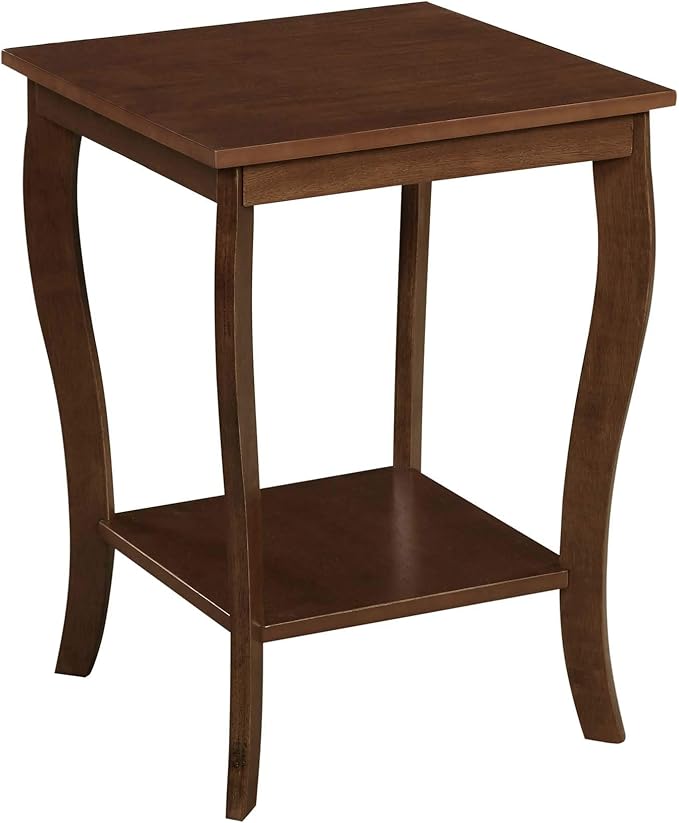 Amazon.com: Convenience Concepts American Heritage Square End Table ...