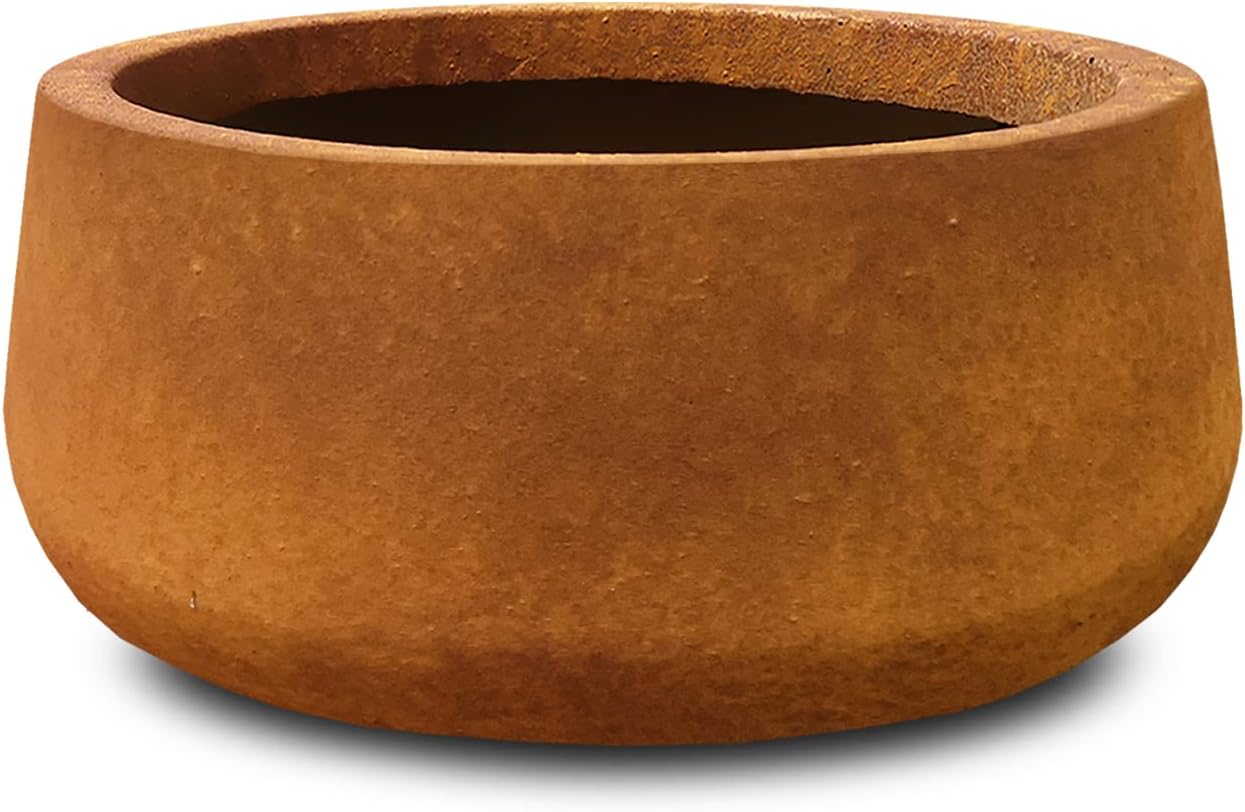 Amazon.com : Kante 15.7" Dia Round Concrete Planters, Outdoor Indoor ...