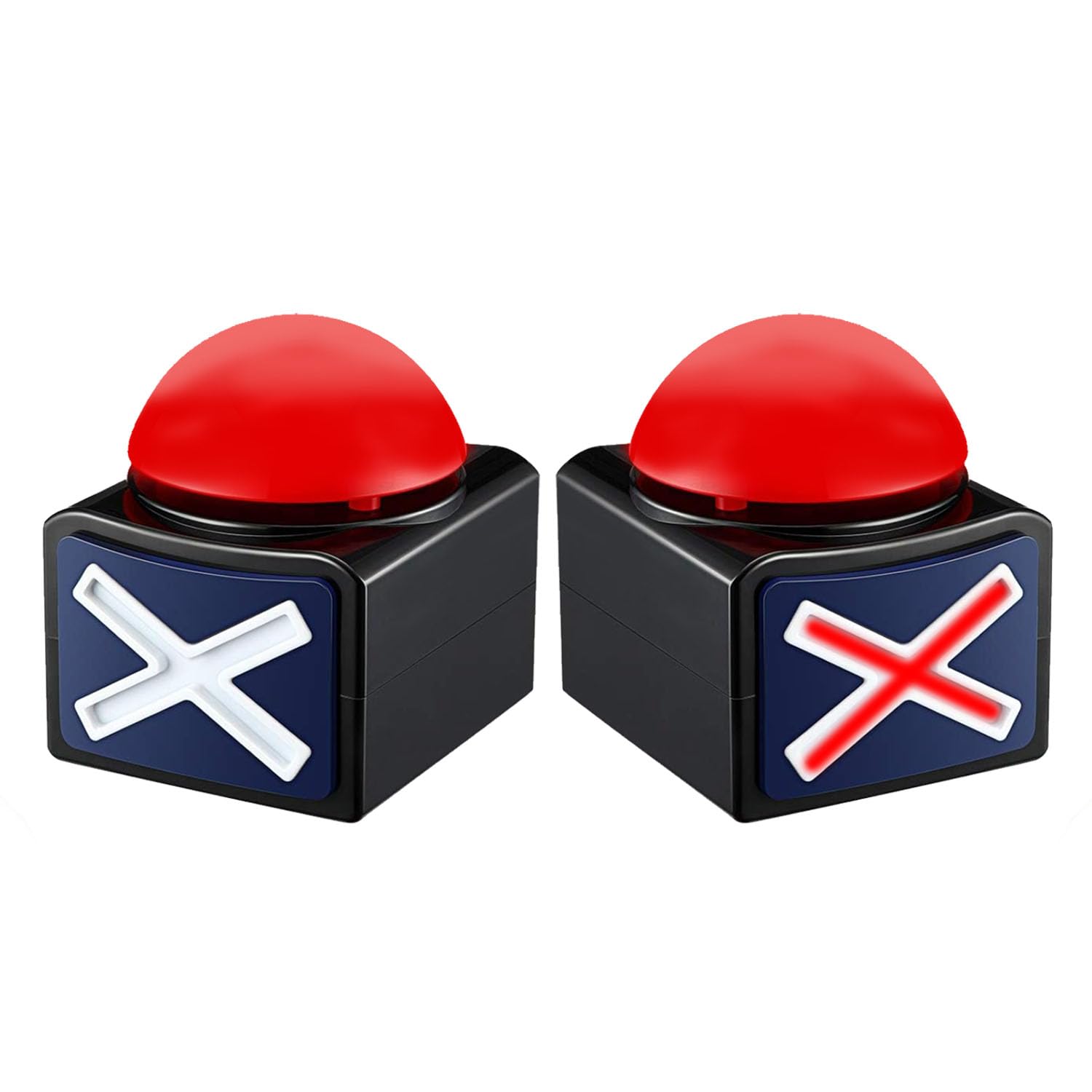 Amazon.com: MMGGAISH 2 Pieces with Lights and Alarms Game Show Button ...