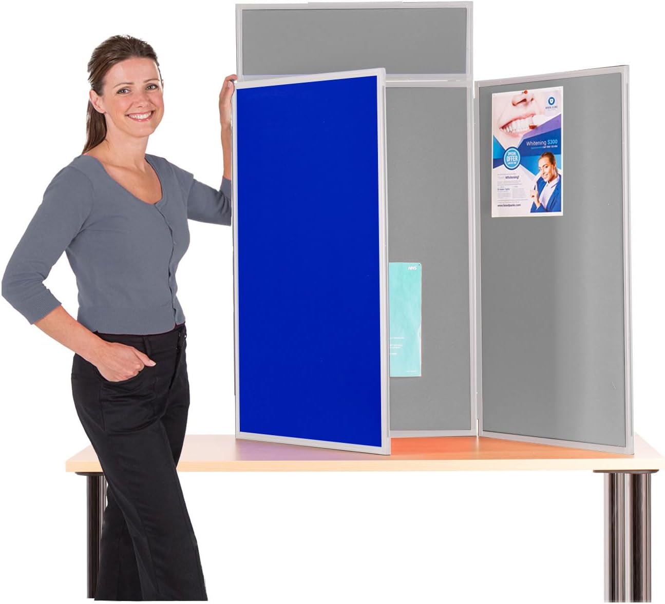 Wonderwall Exhibition Panel Display Kit| with Clip-on Header & Bag| 3 ...