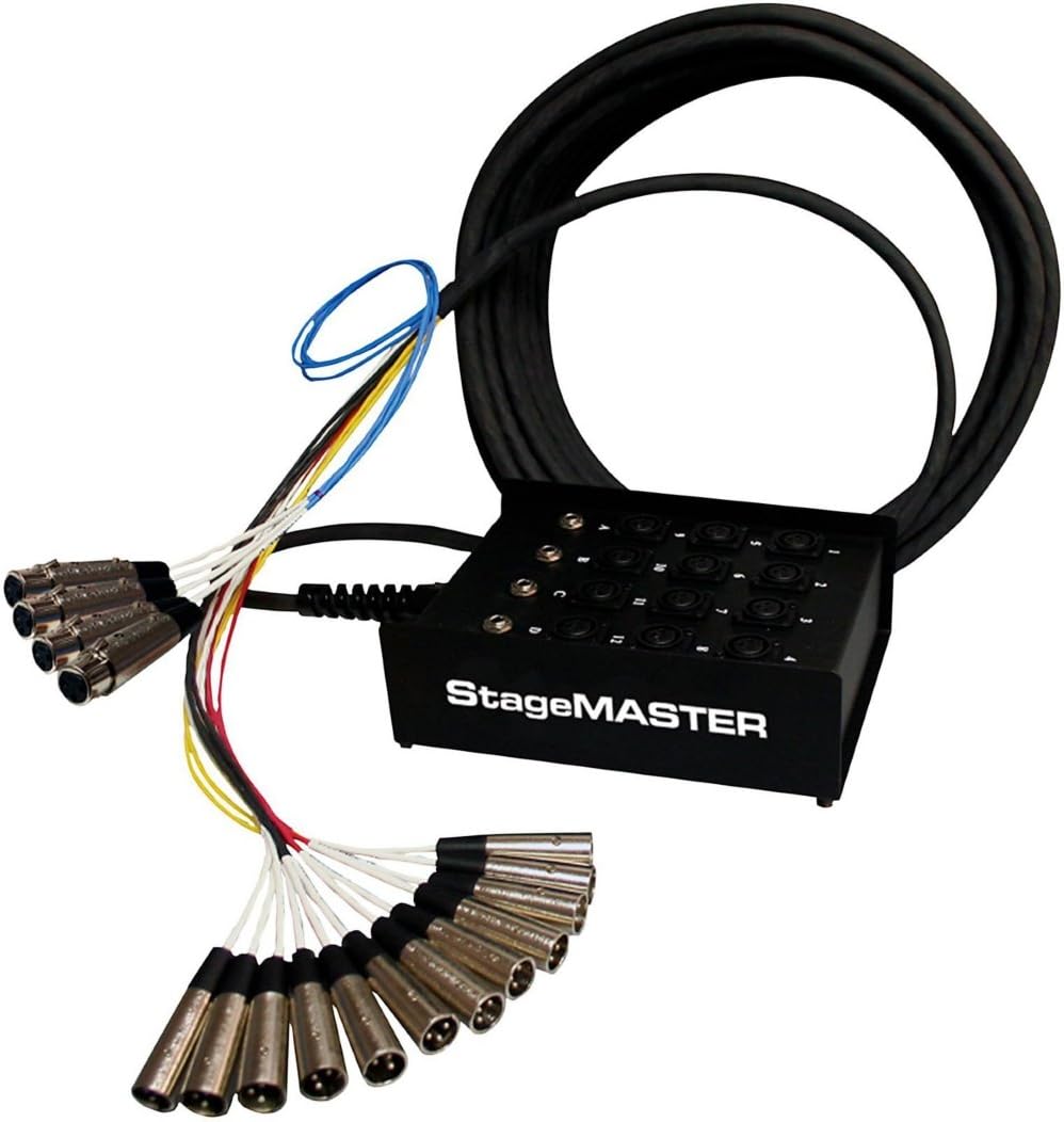 Amazon.com: Pro Co StageMASTER SMC Series 12-Channel Snake Level 1 100 ...