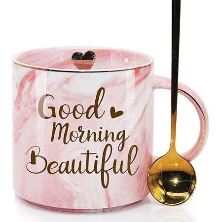 Amazon.com: Good Morning Beautiful Coffee Mug, Novelty Beautiful Mug ...