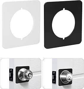 2pcs Square Door Knob Cover Plates, Stainless Steel Scar Plates for ...