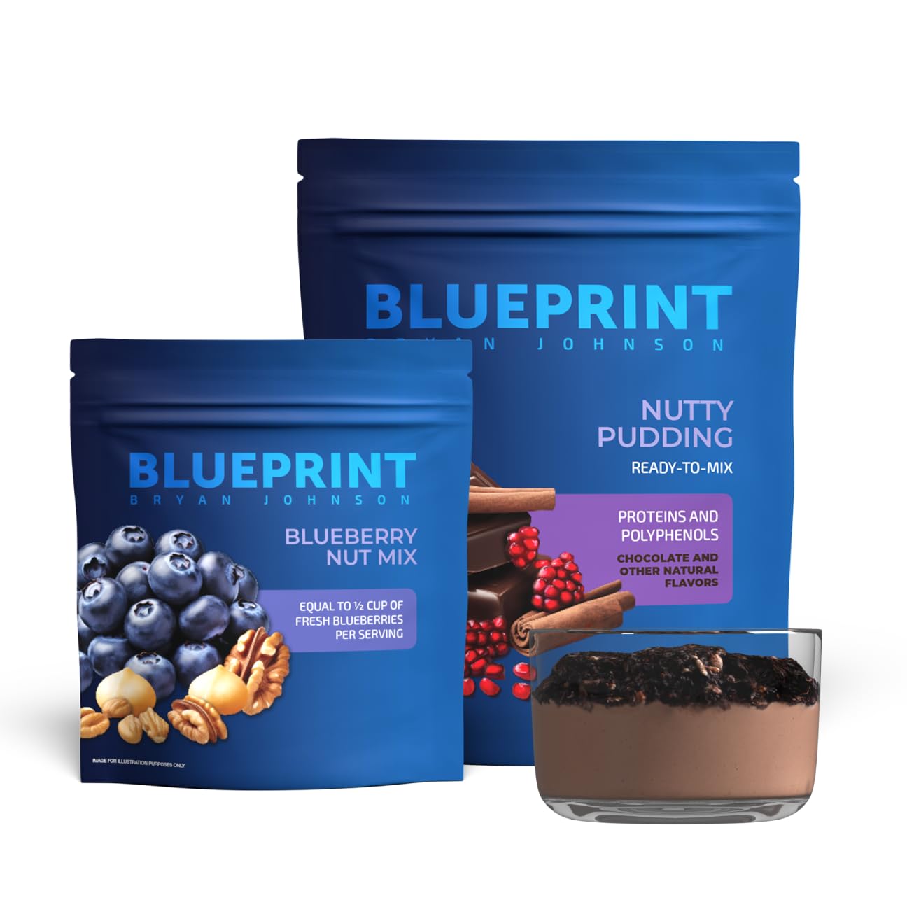 Amazon.com: Blueprint Bryan Johnson Blueberry Nut Mix & Protein Nutty ...