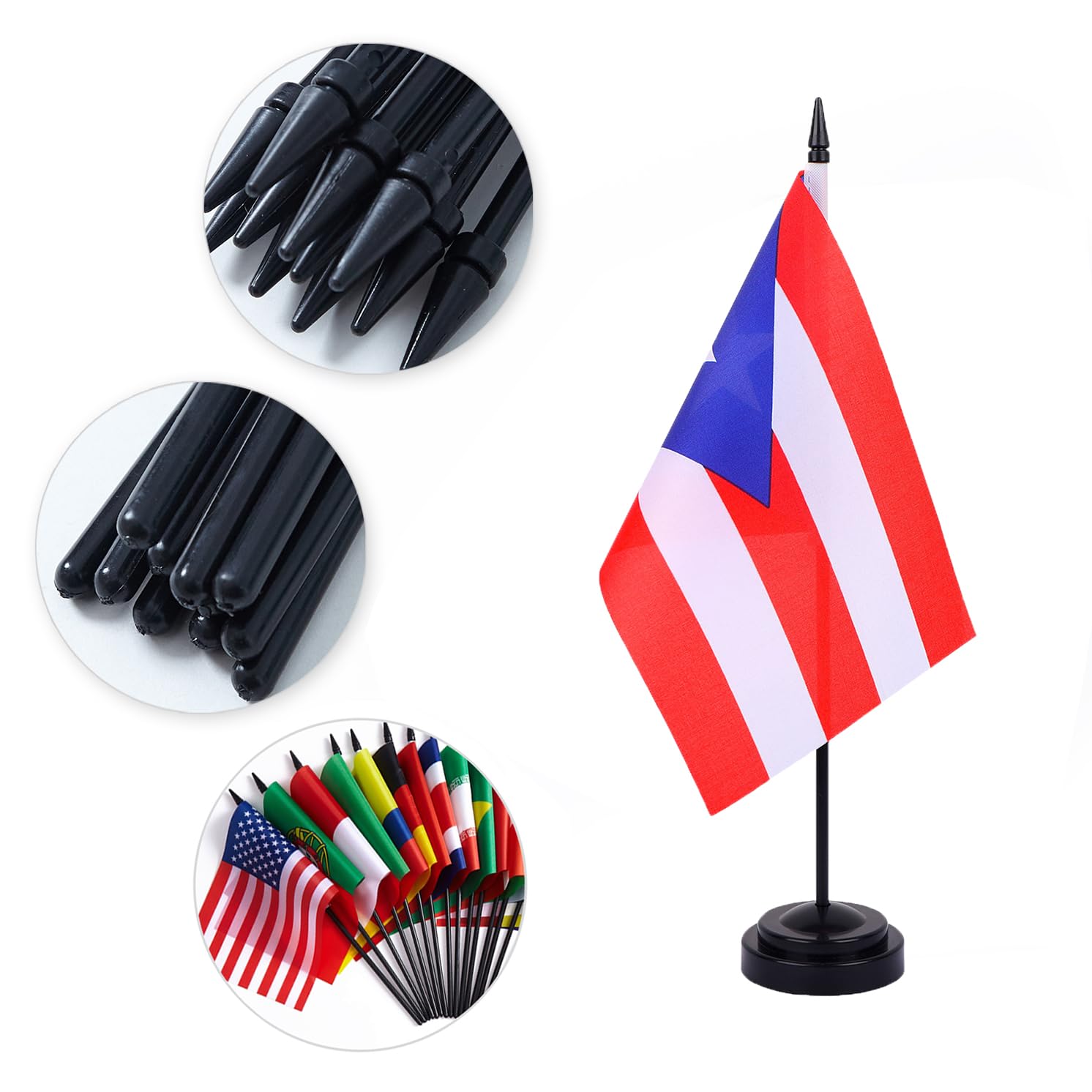 Snapklik.com : ZXvZYT Puerto Rico Flag Banner Puerto Rico Desk Flag Set ...