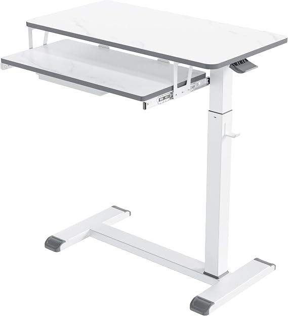 Amazon.com: ETHU Overbed Table with Wheels, Medical Table with Drawer ...