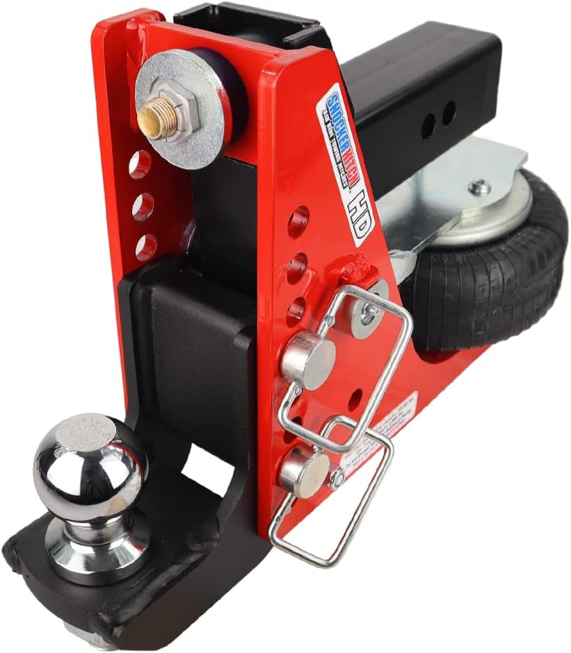 Shocker HD 20K Air Drop Bumper Hitch 4-1/2"-8-1/2" Drop, Fits 2-1/2 ...
