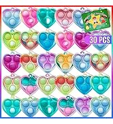 Amazon.com: ONKULL Pop Fidget Keychain 30 Pack ,Mini Fidget Toys Bulk ...